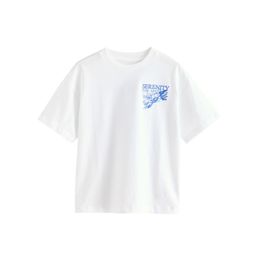 next T-Shirt Jungen Gr&ouml;&szlig;e 176 blau / wei&szlig;