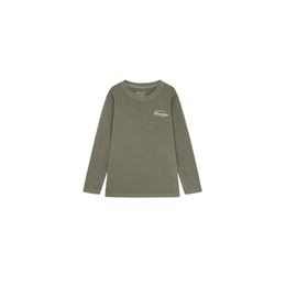 Scalpers Shirt 'Scworldlstee' Jungen Gr&ouml;&szlig;e 116 khaki