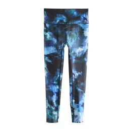 next Sportlegging Damen Gr&ouml;&szlig;e L/XL blau / wei&szlig;