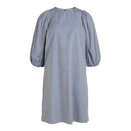 Object Kleid 'Lara' Damen Gr&ouml;&szlig;e 36 blau / wei&szlig; Winterkleid