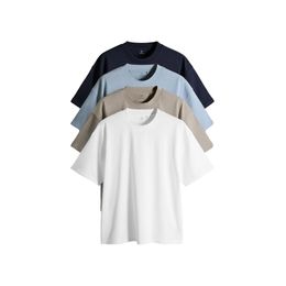 The Set T-Shirt Herren Gr&ouml;&szlig;e XXL beige / navy / himmelblau / wei&szlig;