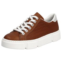 Rieker Sneaker Damen Größe 36 braun / silber / weiß