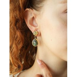 L'Atelier de Gaia Vergold. Ohrstecker mit Edelsteinen - 59% | Schmuck