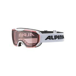 Alpina Ski-/ Snowboardbrille "Thaynes Q" in Wei&szlig;/ Rosa - 45% | Damen-outdoor-ausruestung