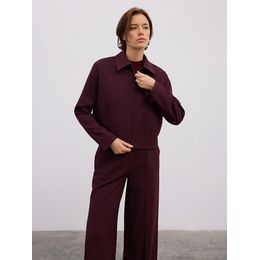BGN Hemdjacke in Bordeaux - 70% | Gr&ouml;&szlig;e 38 | Damenjacken