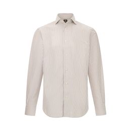 Boggi Milano Hemd Herren Gr&ouml;&szlig;e XXL beige / wei&szlig;