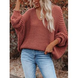 Milan Kiss Pullover in Rotbraun - 57% | Größe S | Damen-pullover-cardigans