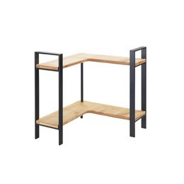 Wenko Eckregal Herren Gr&ouml;&szlig;e B: 30cm x H: 33cm x T: 30cm sand / schwarz