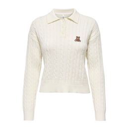 Only Pullover 'ONLKatia' Damen Gr&ouml;&szlig;e L braun / wollwei&szlig;