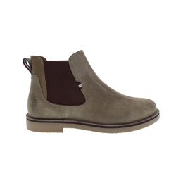 U.S. Polo Assn. Leder-Chelsea-Boots in Khaki - 66% | Gr&ouml;&szlig;e 44 | Herrenstiefel