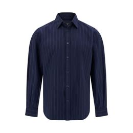 Boggi Milano Hemd Herren Gr&ouml;&szlig;e L navy / wei&szlig;