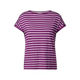 Cecil T-Shirt Damen Gr&ouml;&szlig;e XL beere / wei&szlig;