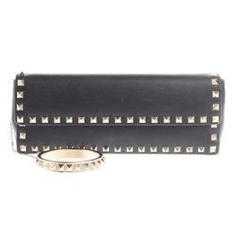 Valentino Clutch Damen Gr&ouml;&szlig;e One Size Second Hand schwarz