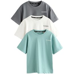 Smallsaints T-Shirt Jungen Gr&ouml;&szlig;e 122 aqua / dunkelgrau / naturwei&szlig;