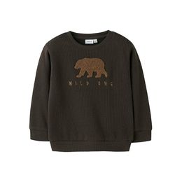 name it Sweatshirt "Obear" in Braun - 13% | Größe 104 | Kinder-sweatshirts-jacken