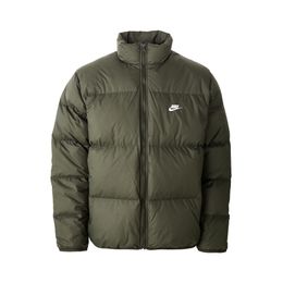 Nike Sportswear Jacke 'CLUB' Herren Gr&ouml;&szlig;e XS oliv / wei&szlig;