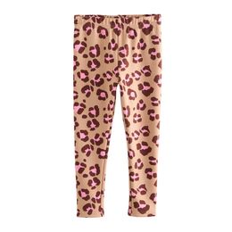 next Leggings M&auml;dchen Gr&ouml;&szlig;e 98 camel / dunkelbraun / hellpink