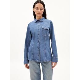 armedangels Bluse Damen Gr&ouml;&szlig;e L blue denim
