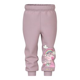 name it Hose 'NMFNori Peppa' M&auml;dchen Gr&ouml;&szlig;e 98 zitrone / pflaume / rosa / schwarz