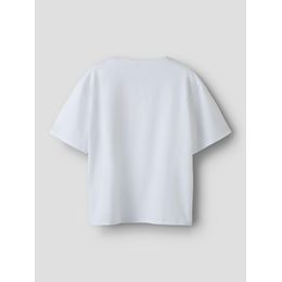 name it T-Shirt 'NKFNibus Stitch' M&auml;dchen Gr&ouml;&szlig;e 134/140 saphir / rosa / schwarz / wei&szlig;