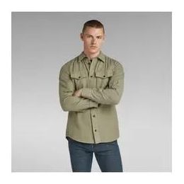 G-Star Raw G-Star f&uuml;r Herren. D20165-D454-B681 Marine Slim Hemd gr&uuml;n (S), L&auml;ssig, Baumwolle, Langarm