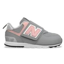 New Balance Unisex f&uuml;r Kinder. NW574V1 Turnschuhe 574 New-b grau (23.5 W), Wohnung, Klettverschluss, L&auml;ssig, Kinderbekleidung