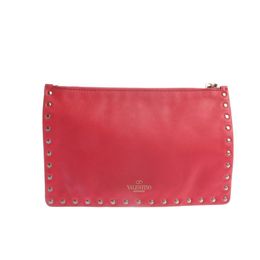 Valentino Clutch Damen Größe One Size Second Hand rot
