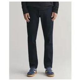 Gant f&uuml;r Herren. 1000260 Marineblaue Slim Fit Jeans (38/36), L&auml;ssig, Baumwolle, Denim, Nachhaltig