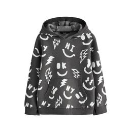 next Sweatshirt Jungen Gr&ouml;&szlig;e 116 schwarz / wei&szlig;