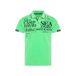 CAMP DAVID Shirt Herren Größe L grün / schwarz