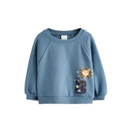 next Sweatshirt M&auml;dchen Gr&ouml;&szlig;e 74 blau / nachtblau / gold