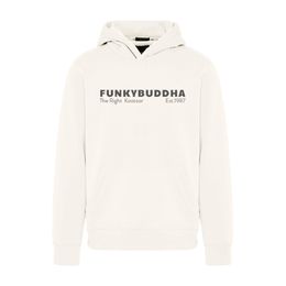 Funky Buddha Sweatshirt Herren Gr&ouml;&szlig;e L ecru / dunkelgrau