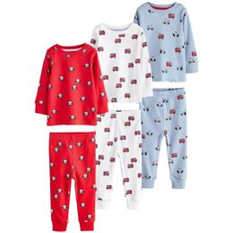 next Pyjama Jungen Gr&ouml;&szlig;e 80 hellblau / beere / rot / naturwei&szlig;