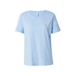Only T-Shirt 'ONLKita' Damen Gr&ouml;&szlig;e XXL hellblau / silber