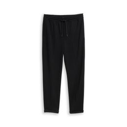 Tom Tailor Denim Herren TTTAPERED Hose, schwarz, Uni, Gr. S