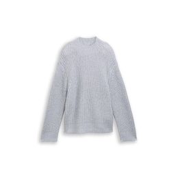 Tom Tailor Denim Damen Relaxed Fit Strickpullover mit Glitzer-Effekt, bunt, Meliert, Gr. XXL