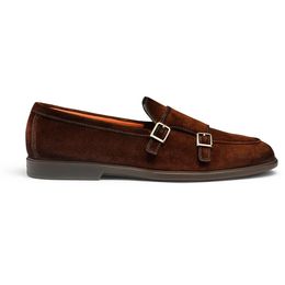 Santoni Men's doublebuckle loafer - Gr. UK_6_5 - in Wei&szlig;