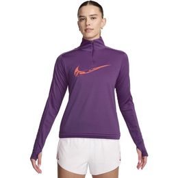 Nike Swoosh 1/2 Zip W - Laufshirt Langarm - Damen