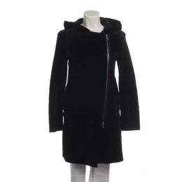 Sandro Lederjacke / Ledermantel Damen Größe XS Second Hand schwarz