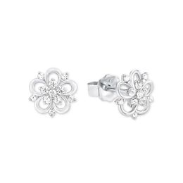 Amor Paar Ohrstecker 'Blume' Damen Gr&ouml;&szlig;e One Size silber