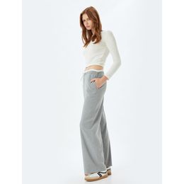 KOTON Pants female Grey size 42