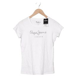Pepe Jeans T-Shirt Damen Größe L Second Hand weiß