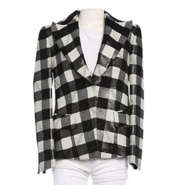 Emporio Armani Blazer Damen Gr&ouml;&szlig;e S Second Hand schwarz