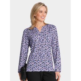 GOLDNER Bluse Damen Gr&ouml;&szlig;e XL helllila / mischfarben