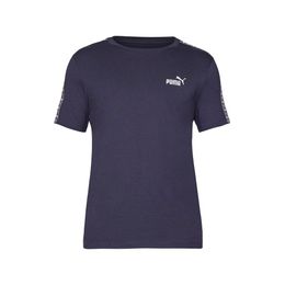 Puma T-Shirt 'ESS Tape' Herren Gr&ouml;&szlig;e L marine / wei&szlig;