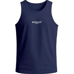 Neverless Shirt 'Barbell Sparta' Herren Gr&ouml;&szlig;e L navy