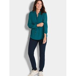 GOLDNER Bluse Damen Gr&ouml;&szlig;e M/L petrol