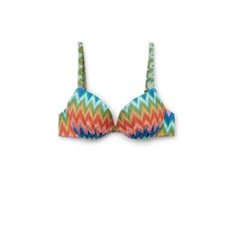 CALZEDONIA Bikini Top 'Elegant Chevron' female Mixed colors size 80B/75C/70D