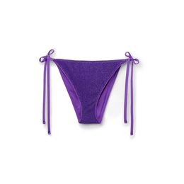 CALZEDONIA Bikini Bottoms 'Metallic Glow' female Purple size XL