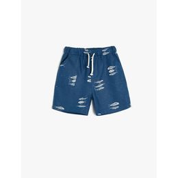 KOTON Shorts Größe 80/86 blau / weiß
